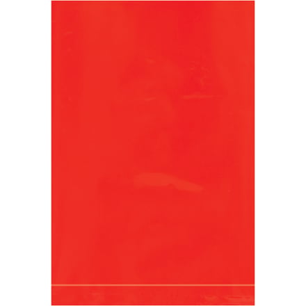 4 x 6" - 2 Mil Red Flat Poly Bags | Packachange