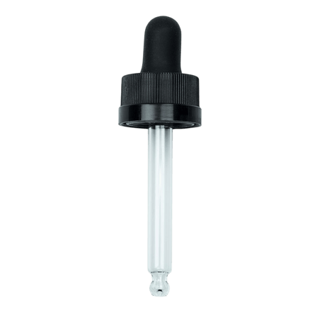 CRC (Child Resistant Closure) Dropper - Black - 64mm 18-400 (BUBBLE ...