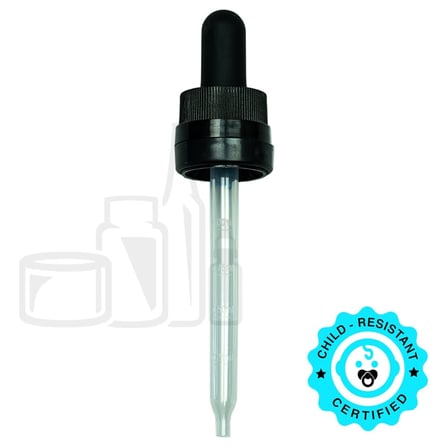 CRC/TE Super Dropper with PP PLASTIC Pipette - Black - with Markings ...